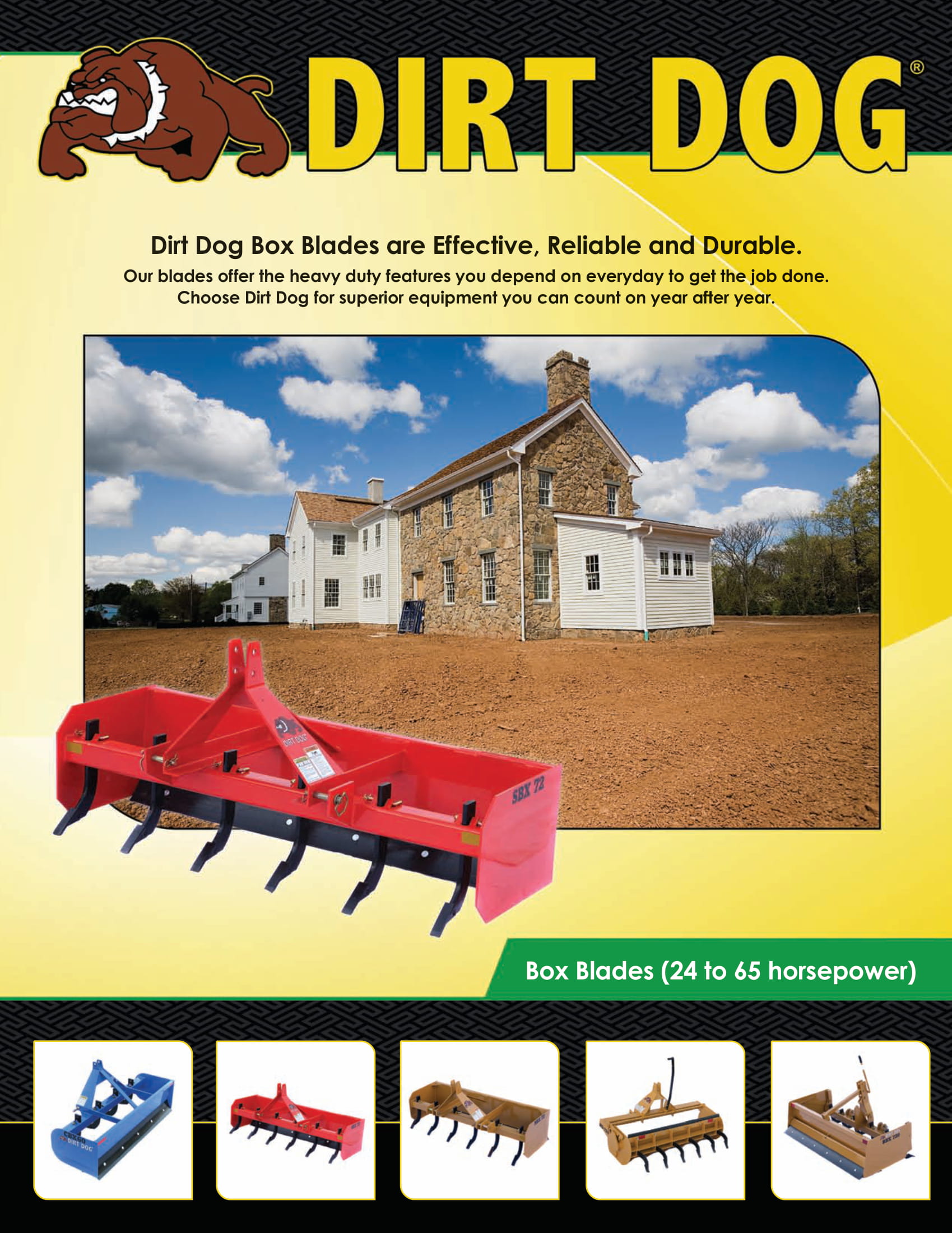 Rollover Box Blade (30-60 HP) - Dirt Dog Manufacturing